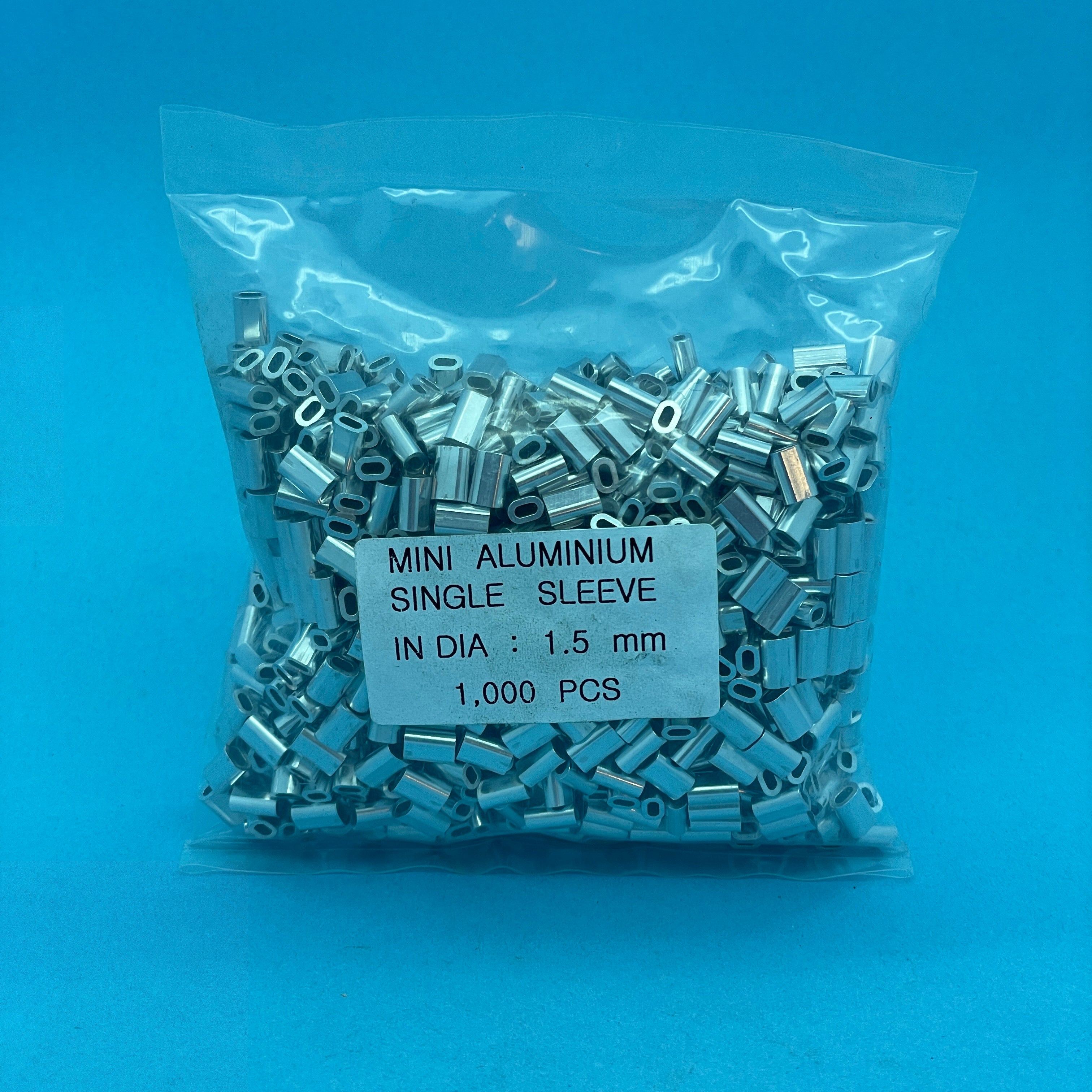 Aluminium Single Sleeve 1.5mm x 1000 – Rockstar Tackle