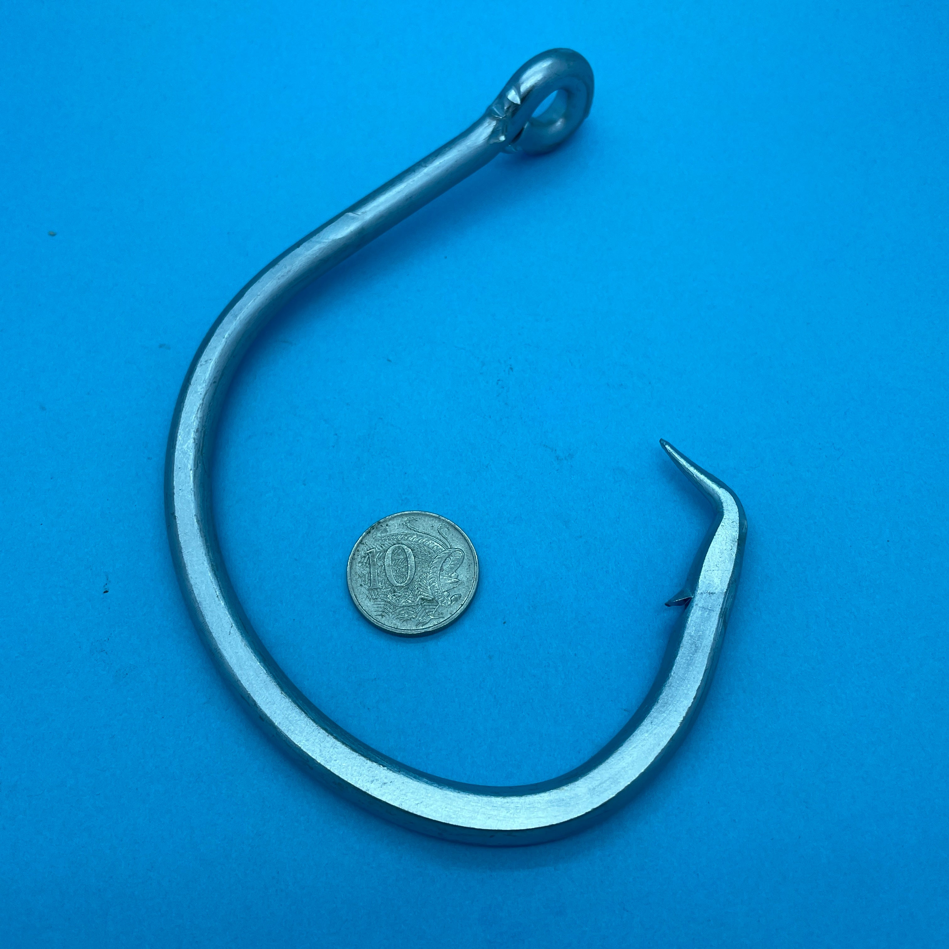 Large Stainless Steel Circle Shark Hook Size 30/0 – Rockstar Tackle